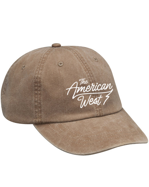 Adams ad969 6-Panel Low-Profile Washed Pigment-Dyed Cap $6.72 - Headwear